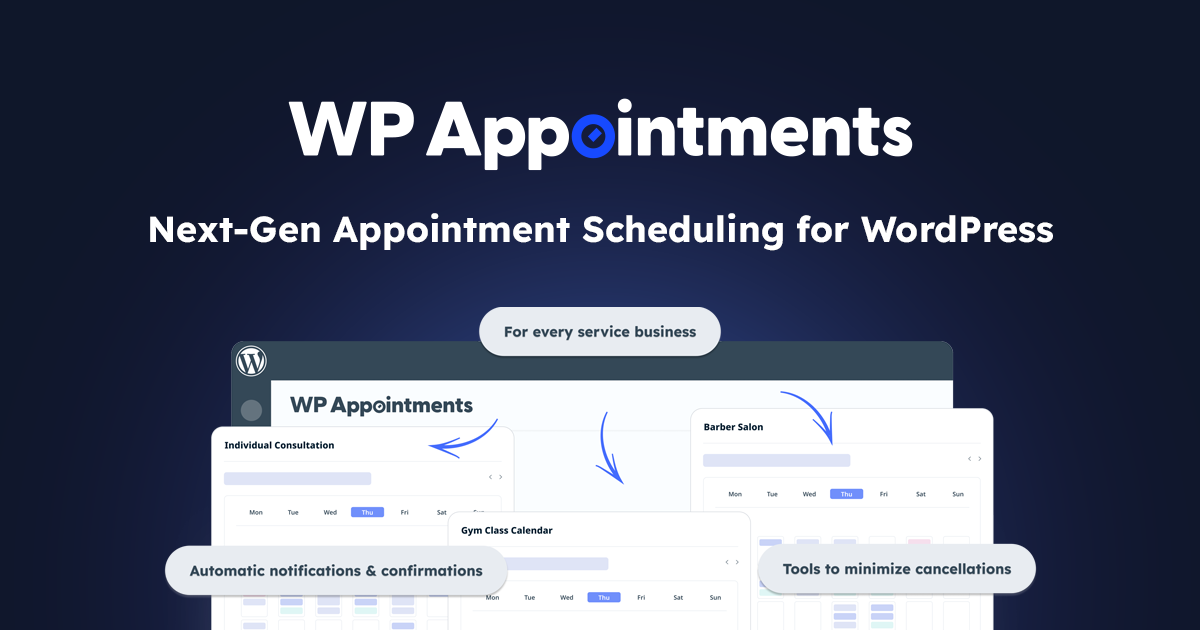 WP Appointments: The Ultimate WordPress Booking Plugin